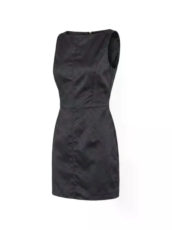 Elisabetta Franchi Taffeta Mini Dress With Fish Scale Pattern