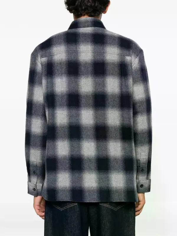 A.p.c. Check-pattern Shirt - Grey