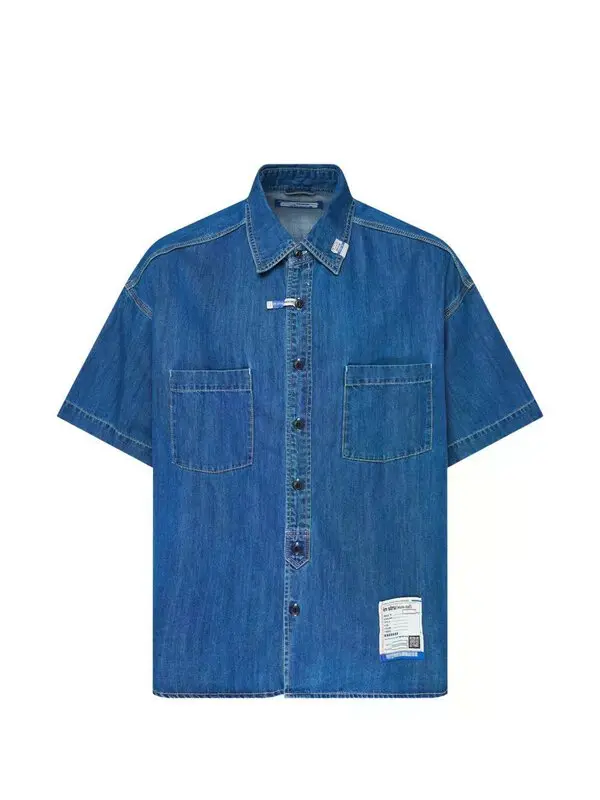 Mihara Yasuhiro Short-sleeve Work Shirt - Blue
