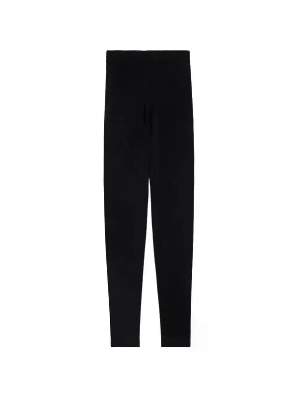 Balenciaga Techwear Logo-embroidered Knitted Leggings