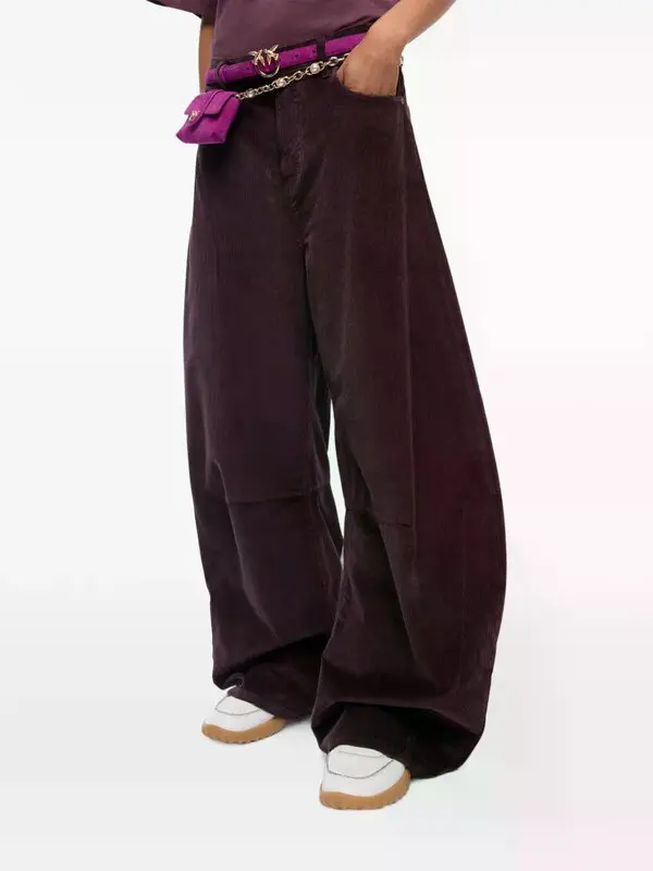 Pinko Barrel-fit Corduroy Trousers