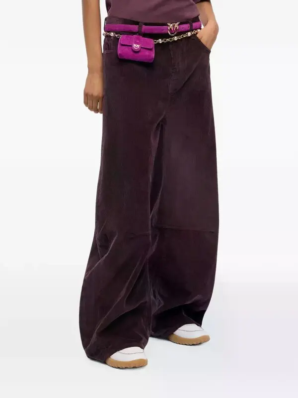 Pinko Barrel-fit Corduroy Trousers