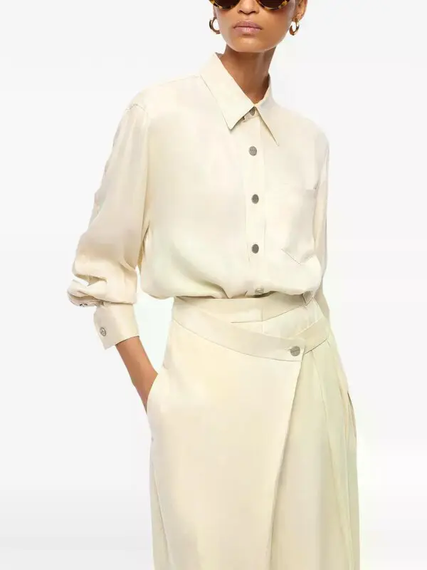 Pinko Shirt In Peachskin-feel Twill