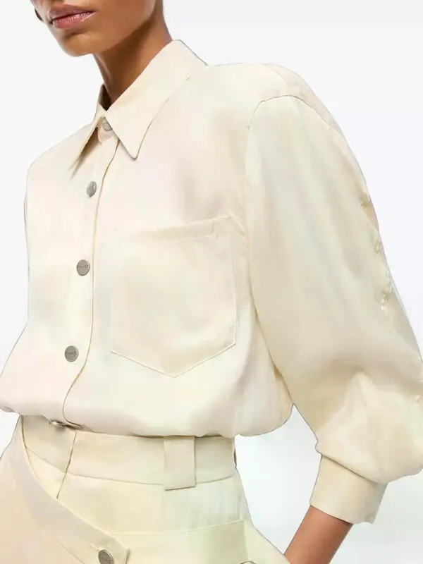 Pinko Shirt In Peachskin-feel Twill