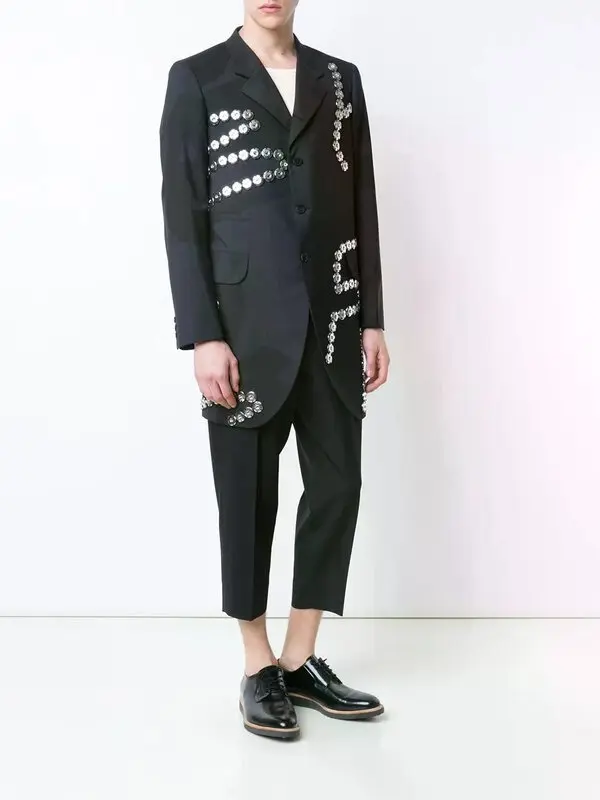 Comme Des Garçons Graffiti' Embellished Coat
