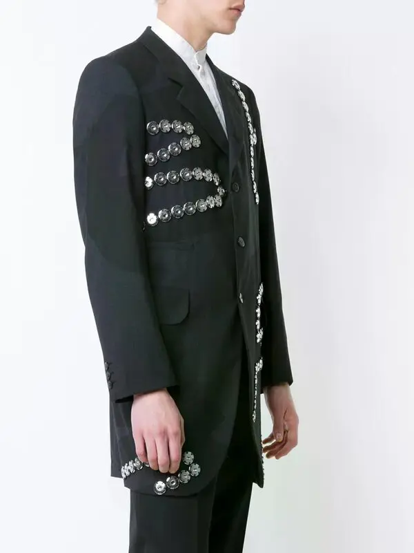 Comme Des Garçons Graffiti' Embellished Coat