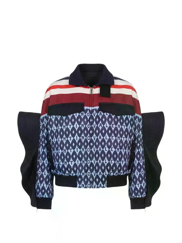 Valentino Garavani Logo-print Panelled Jacket