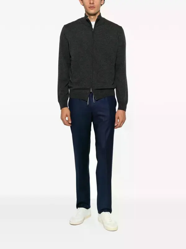 Corneliani Drawstring-waist Pressed-crease Trousers