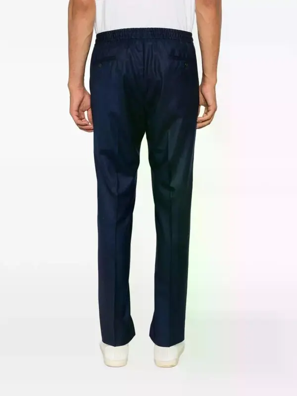 Corneliani Drawstring-waist Pressed-crease Trousers