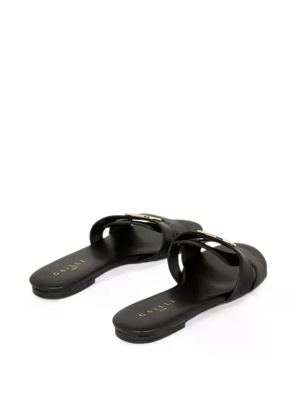 GAELLE PARIS Logo-plaque Sandals