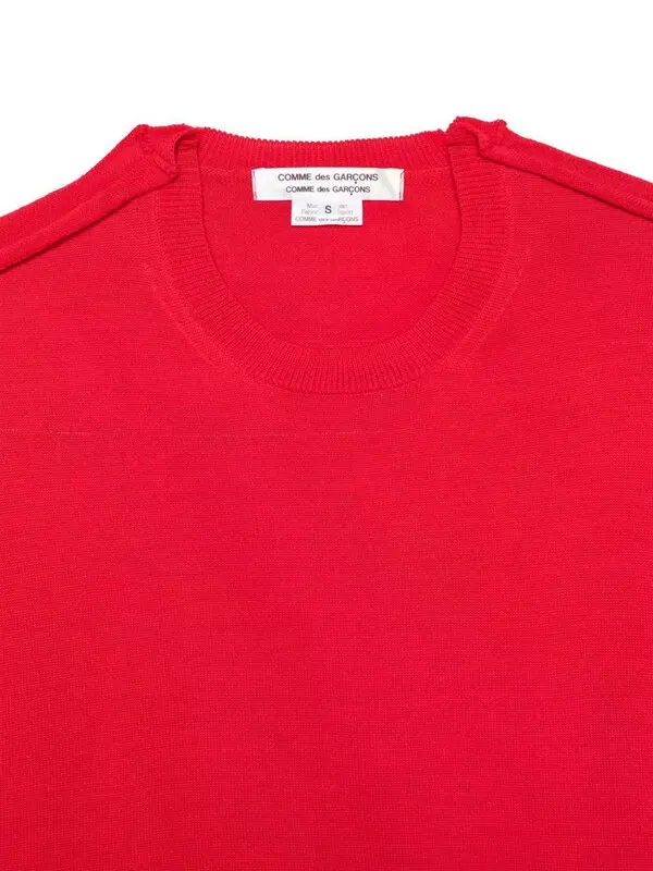 Comme Des Garçons Cut-out Drop-shoulder Sweater