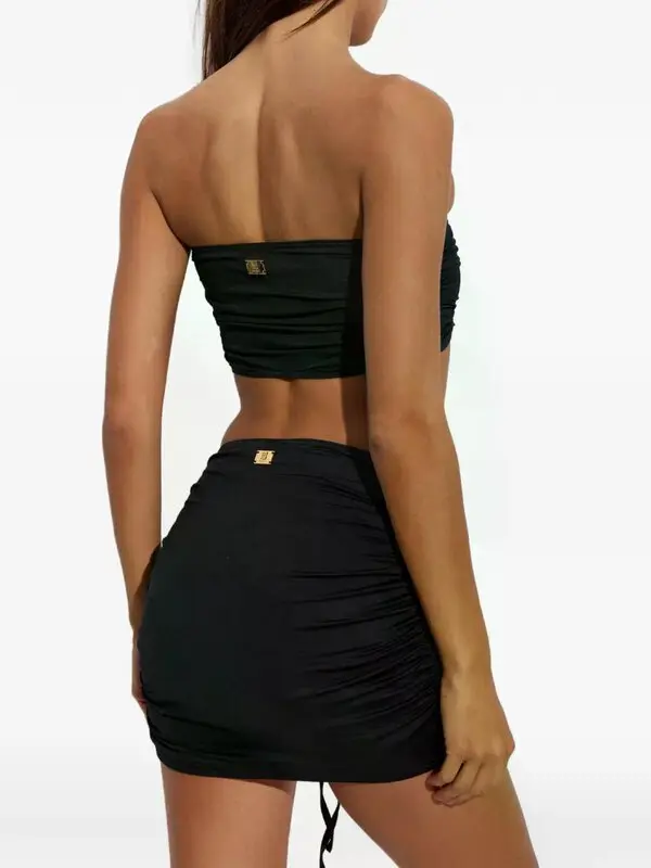 Balmain Ruched Tie-fastening Beach Skirt