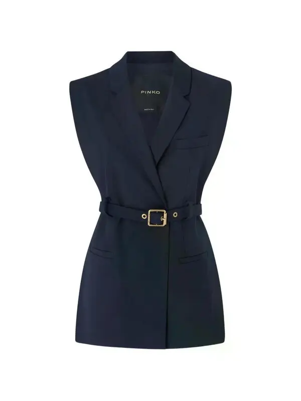 Pinko Vest With Open Sides And Belt