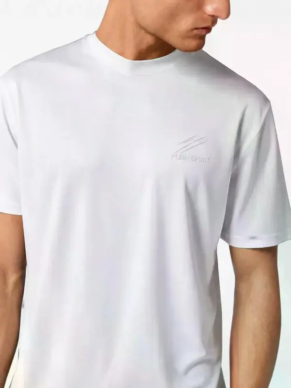 PLEIN SPORT Logo-embroidery T-shirt