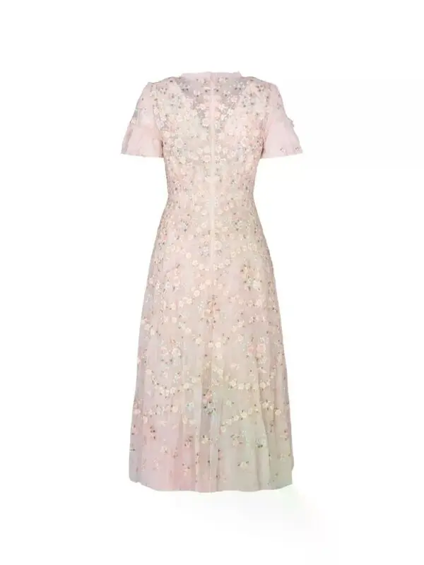 NEEDLE & THREAD Floral Waltz Embroidered Midi Dress