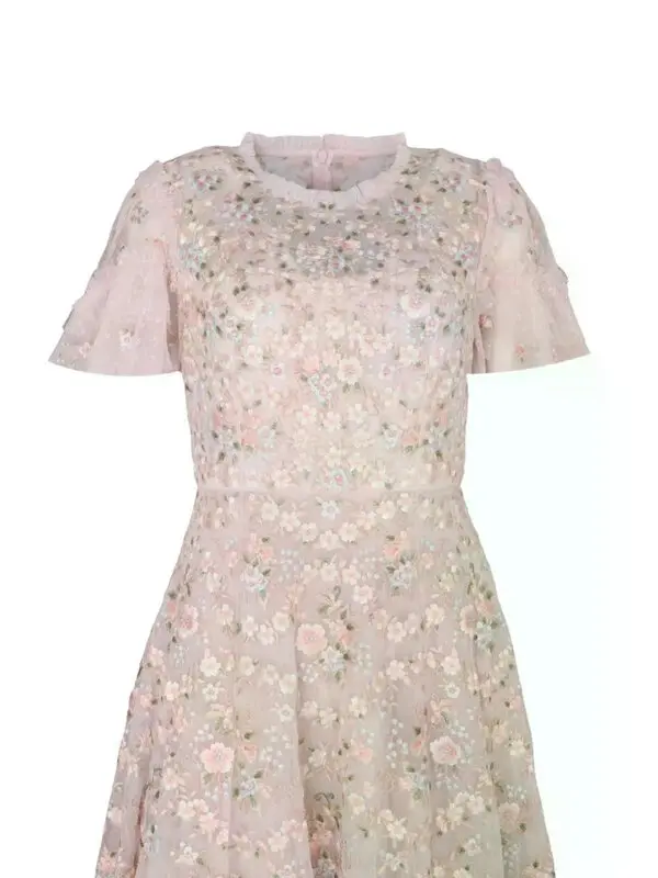 NEEDLE & THREAD Floral Waltz Embroidered Midi Dress
