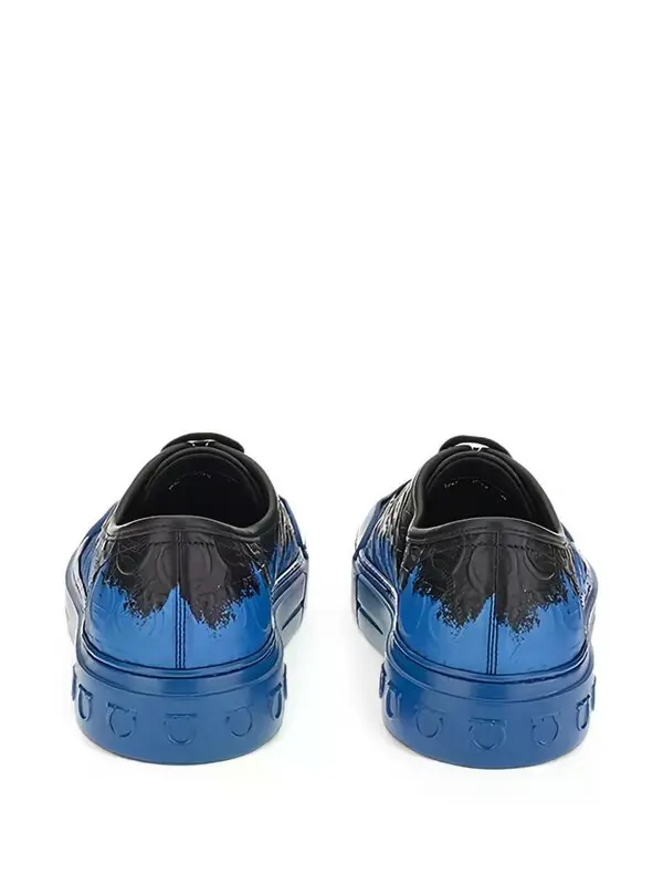 FERRAGAMO Gancini-embossed Leather Sneakers