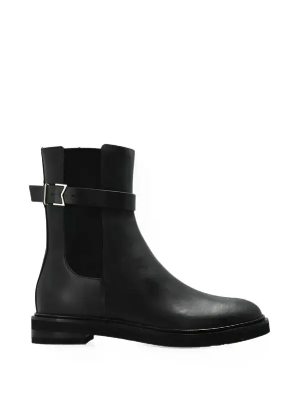 Max Mara Apio Buckle-strap Leather Chelsea Boots