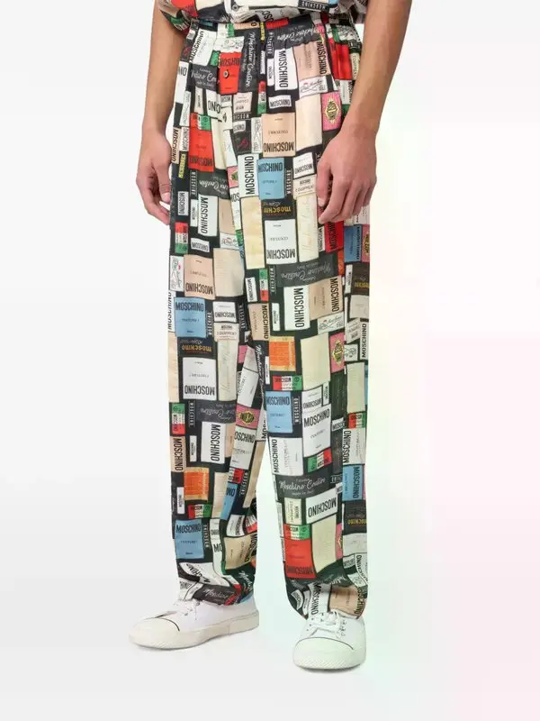 Moschino Printed Silk Pants
