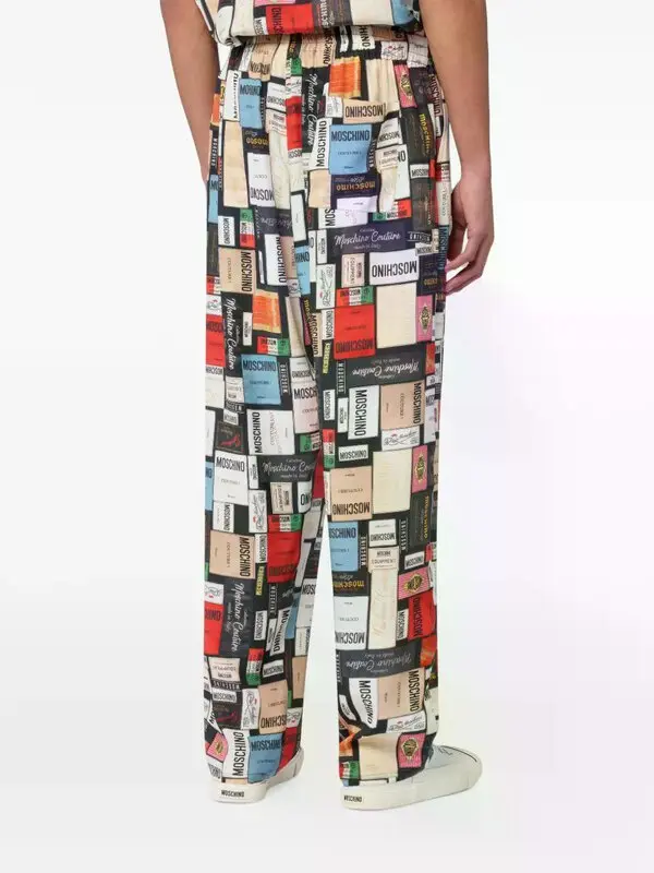 Moschino Printed Silk Pants