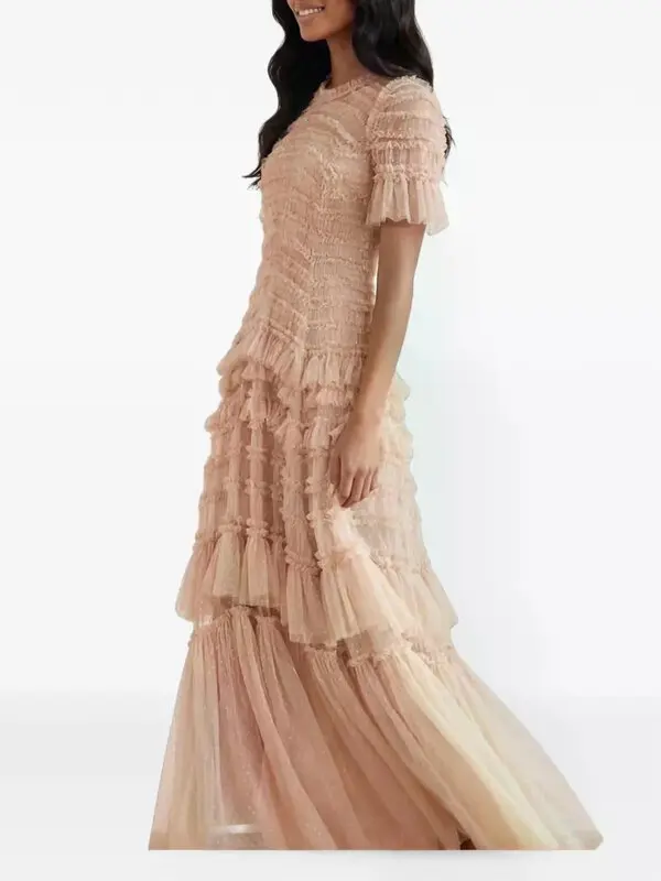 NEEDLE & THREAD Valentine Ruffled Gown