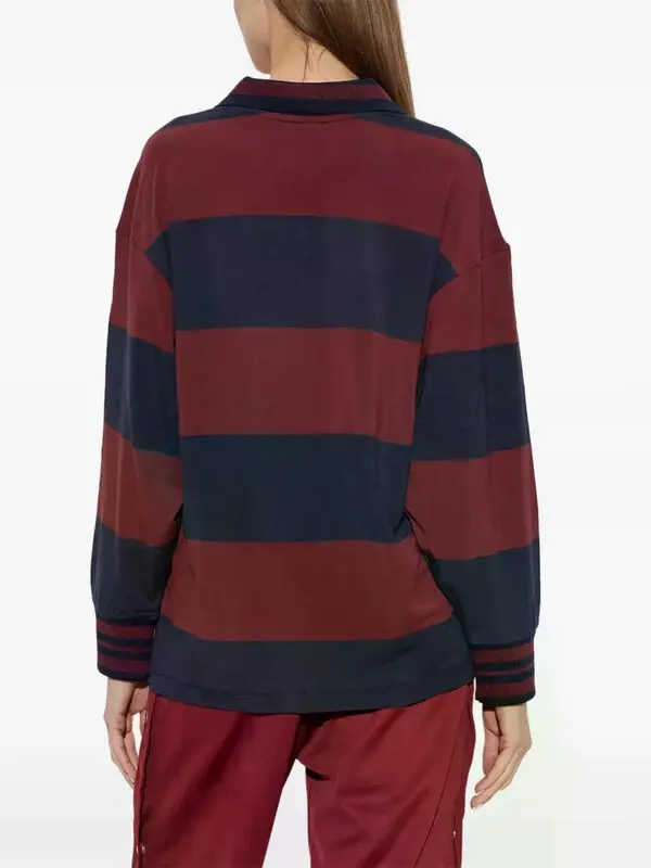Off-White Logo-patch Striped Polo Shirt