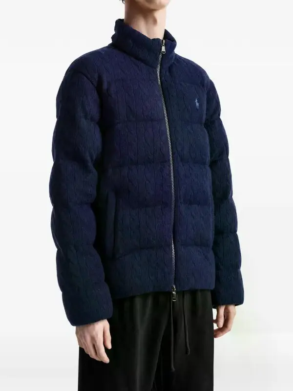 Polo Ralph Lauren Cable-knit Padded Sweater Jacket