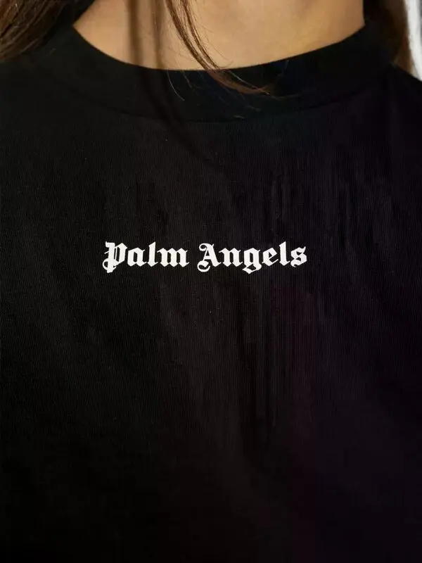 Palm Angels Logo-print Crop Top