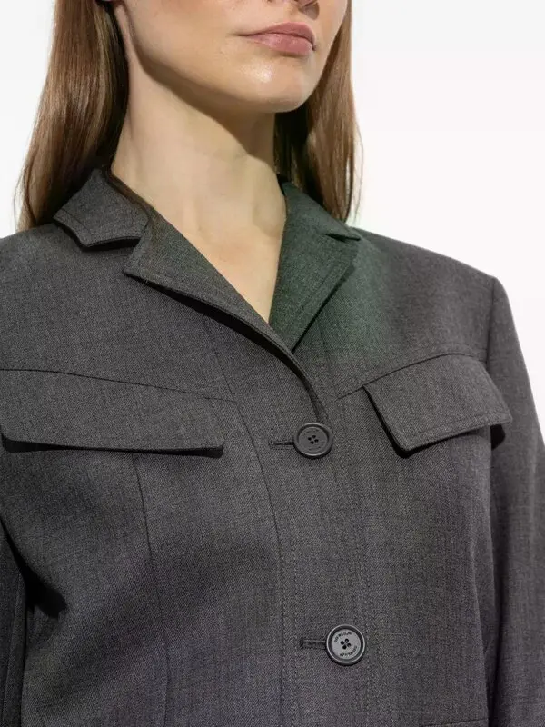 Off-White Belted Wool Blazer