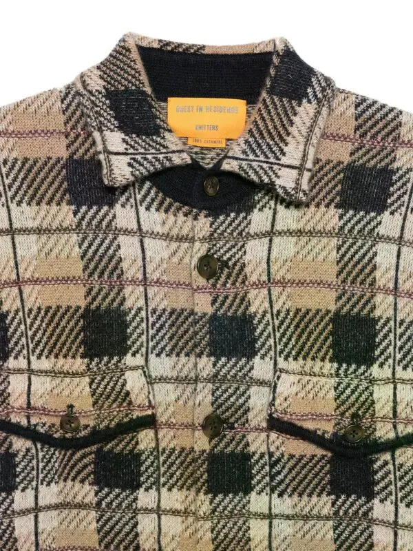 Guest In Residence Check-pattern Overshirt