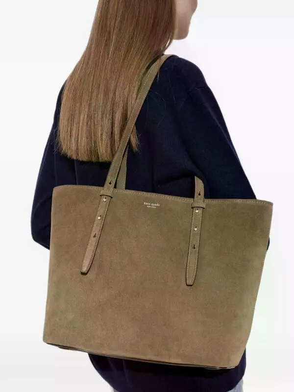 Kate Spade New York Do It All Suede-finish Tote Bag - Brown