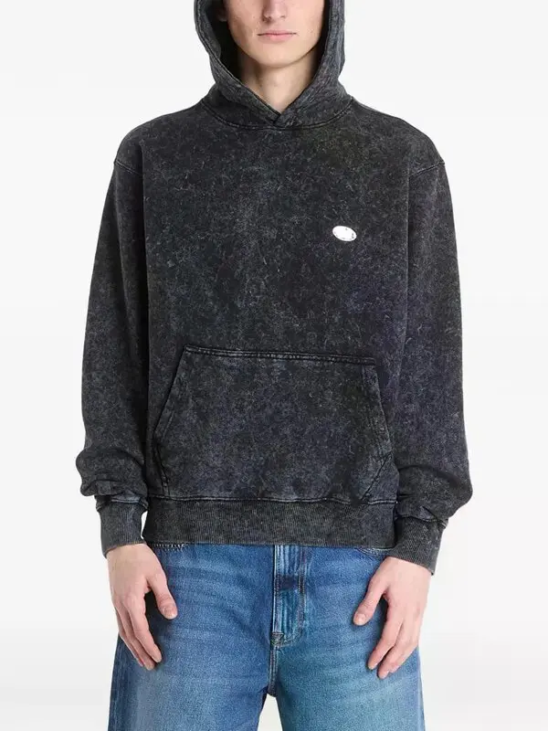 Alpha Industries Acid-wash Logo-patch Hoodie