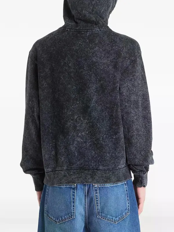 Alpha Industries Acid-wash Logo-patch Hoodie