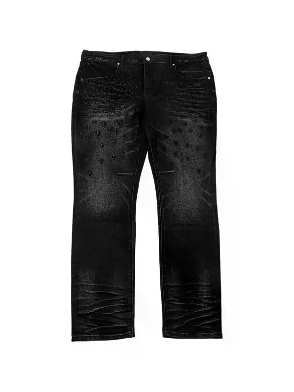 RtA Bryant Embroidered Skinny Jeans