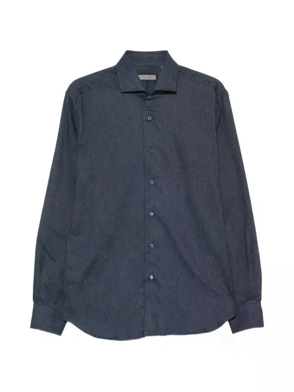 Corneliani Spread-collar Button-down Shirt