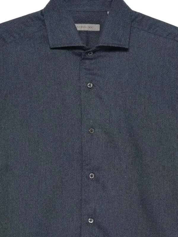 Corneliani Spread-collar Button-down Shirt