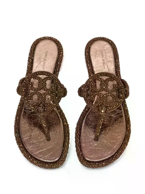 Tory Burch Miller Crystal Knotted Sandals