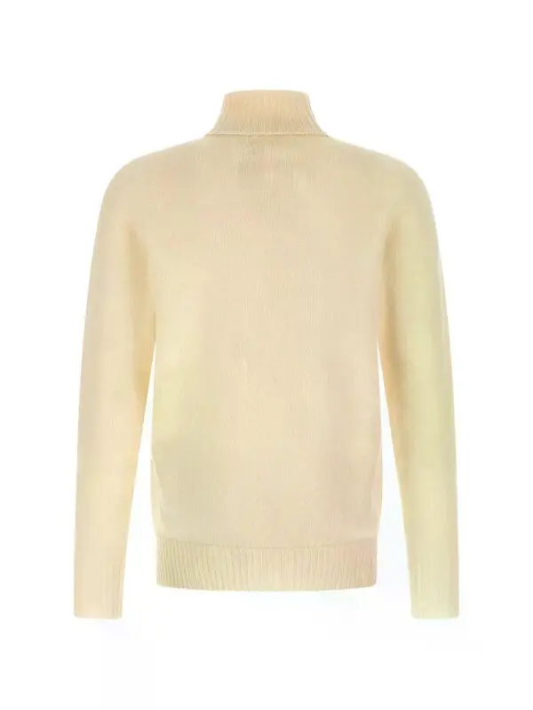 MA'RY'YA High-neck Side-slit Sweater