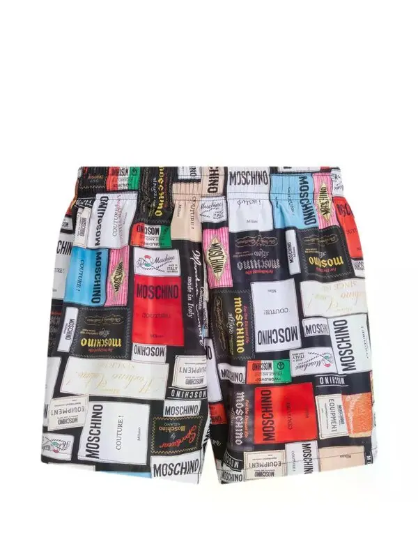 Moschino Printed Nylon Swim Briefs