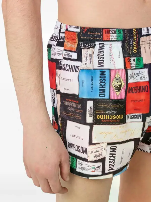 Moschino Printed Nylon Swim Briefs