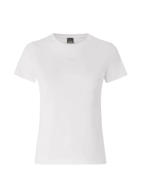 Pinko T-shirt With Love Birds Logo - White