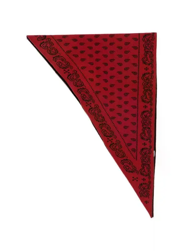Guest In Residence Paisley-print Cashmere Scarf - Red
