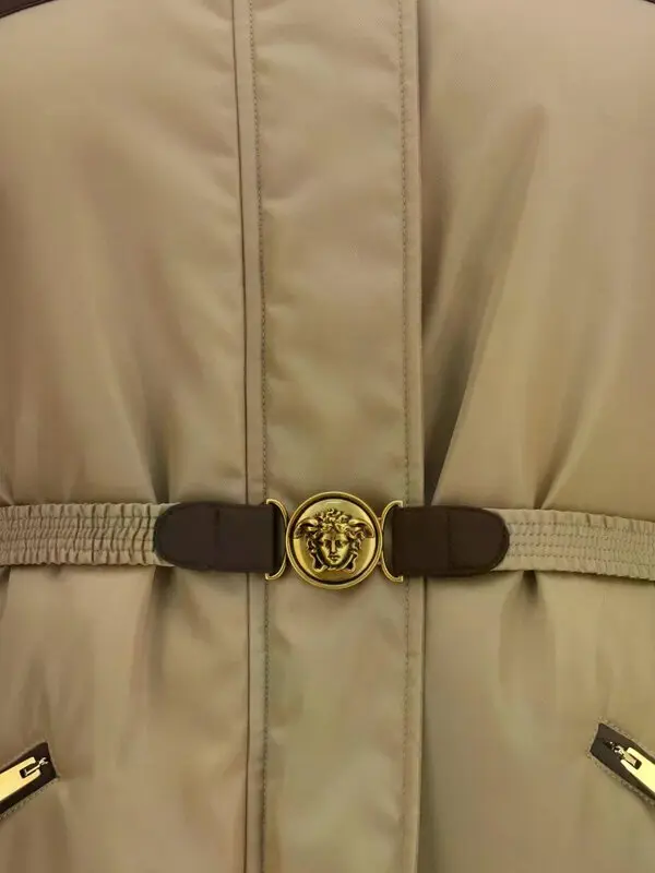 Versace Belted Medusa Jacket - Neutrals