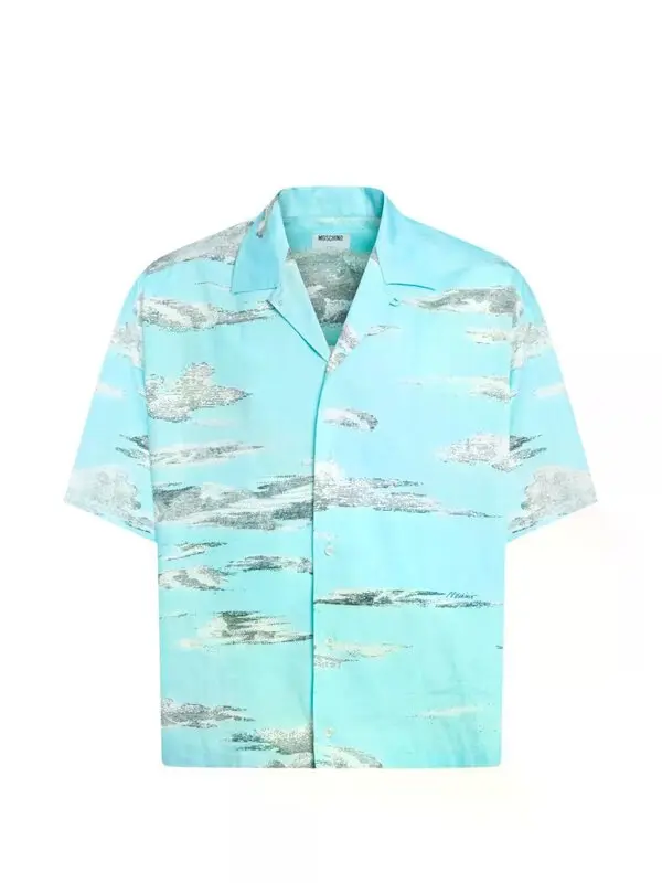 Moschino Archive Clouds Cotton-poplin Shirt