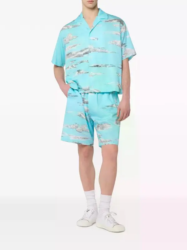 Moschino Archive Clouds Cotton-poplin Shirt