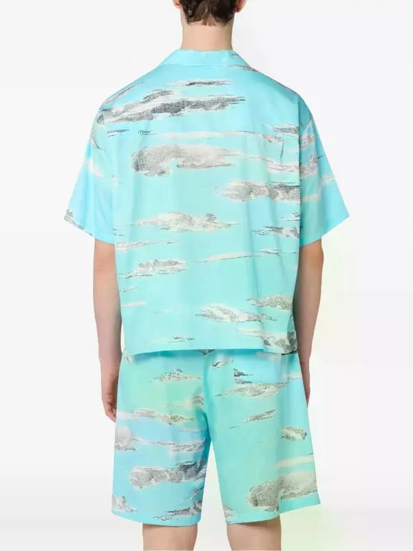 Moschino Archive Clouds Cotton-poplin Shirt