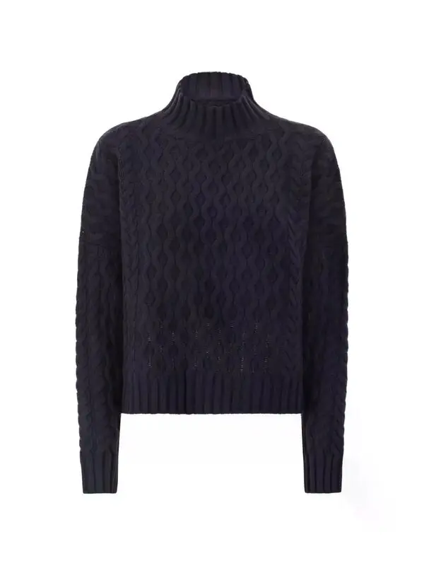 Max Mara Cable-knit Sweater - Blue