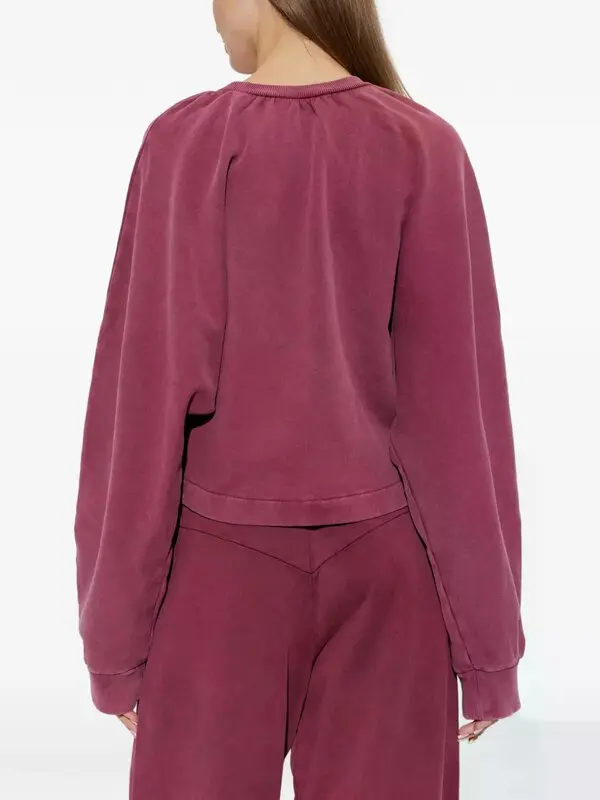 Off-White Logo-embroidered Cropped Sweatshirt