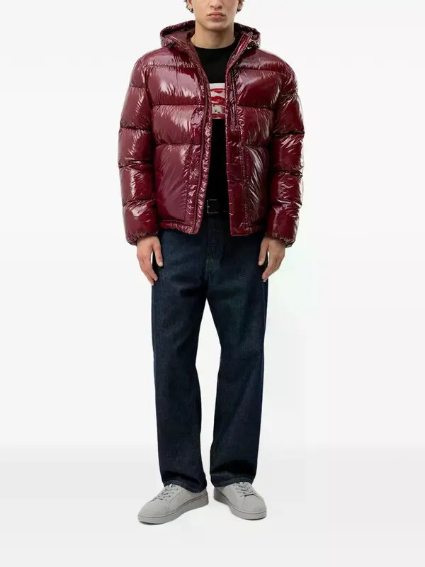 Hugo Water-repellent Puffer Jacket With Tonal-logo