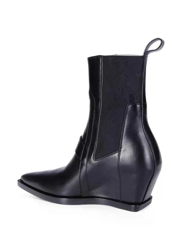 Rick Owens Sharp Wedge Wedge Ankle Boots